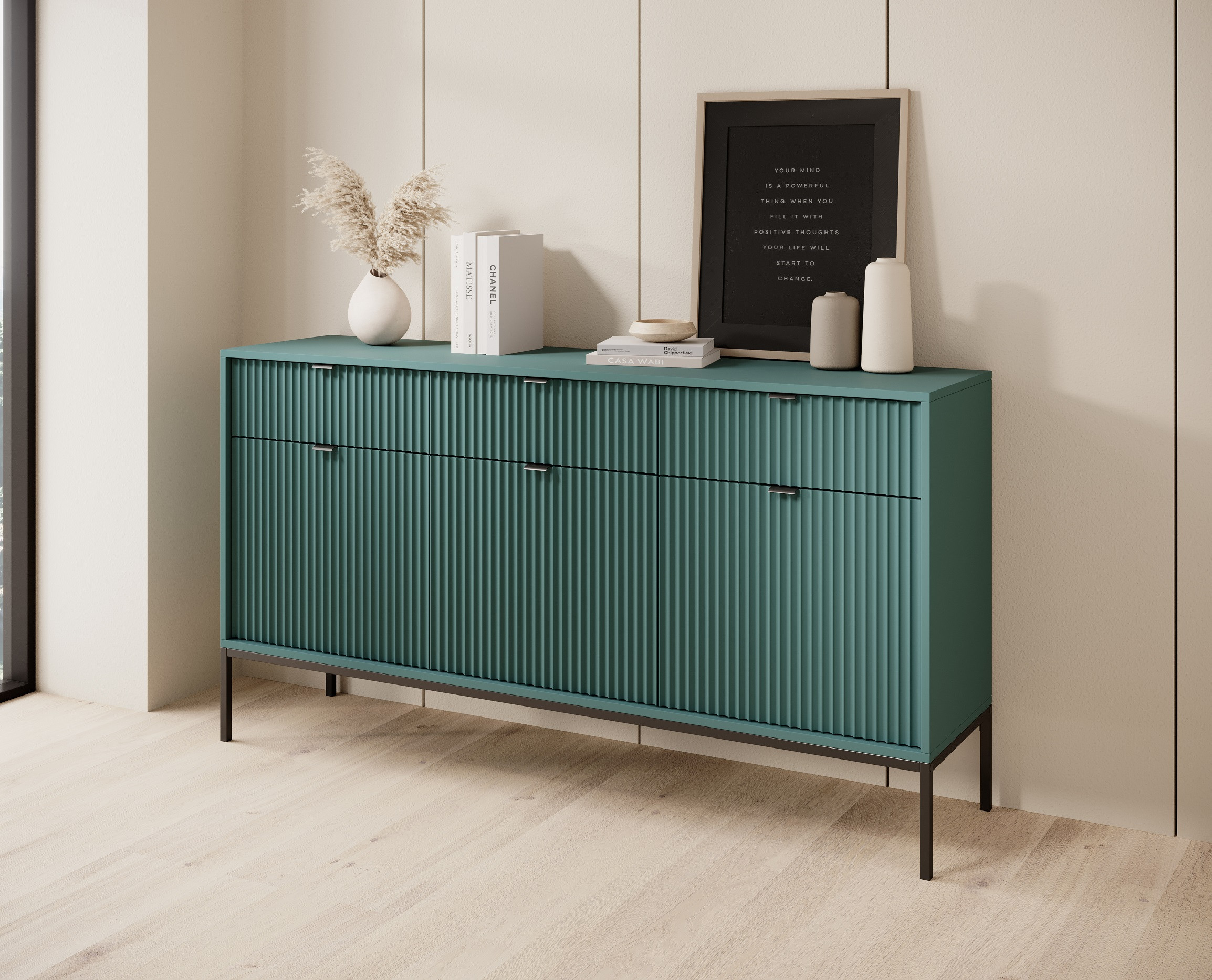 Credenza VENISE 154 cm Verde