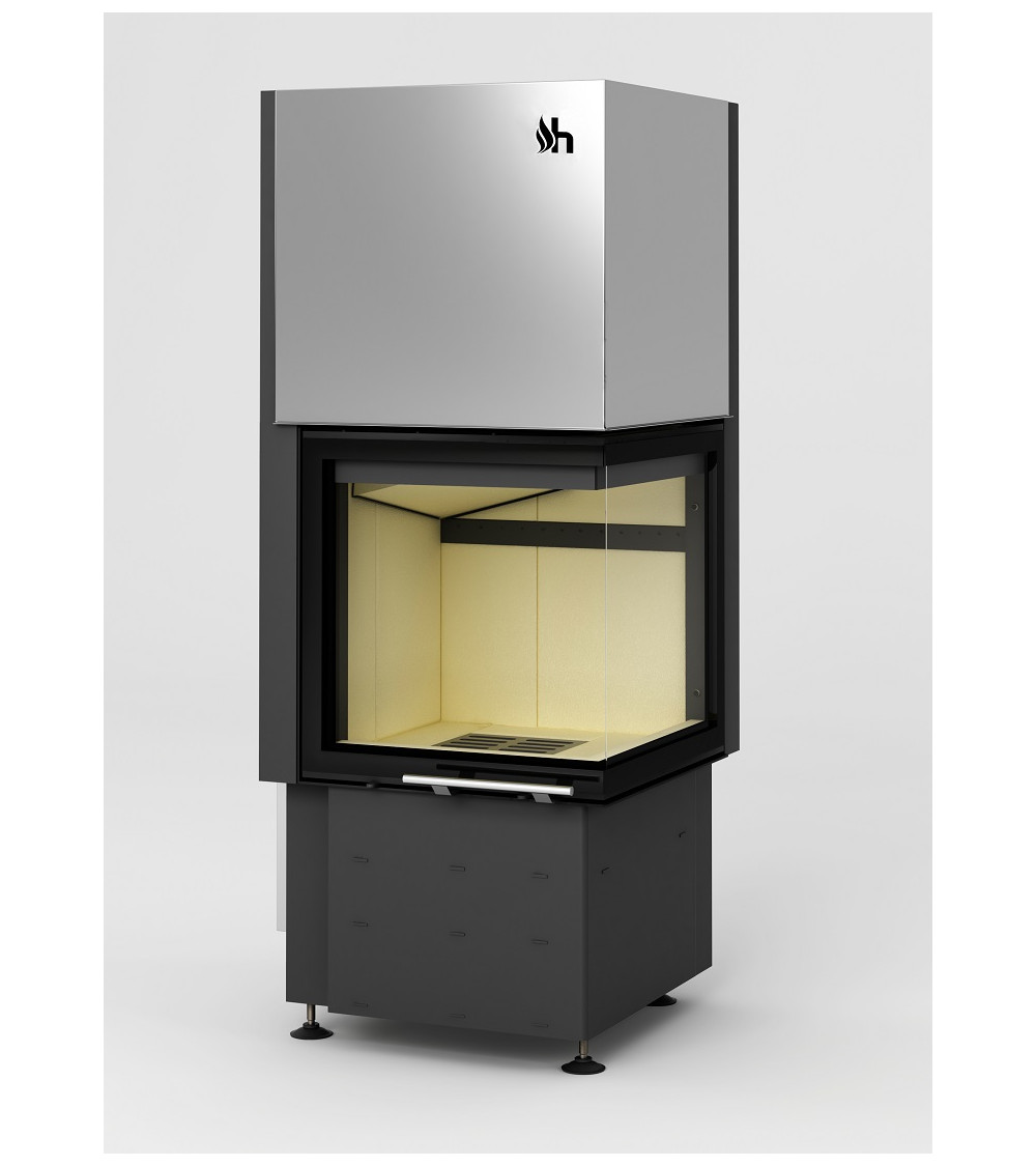 Insert à bois d'angle Smart 2h 57 cm